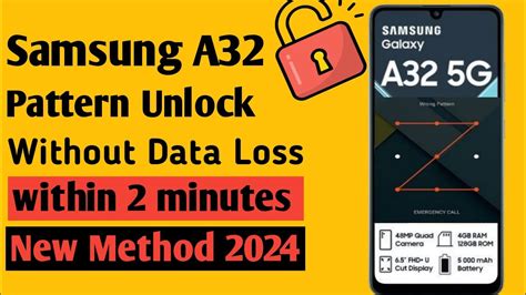 Samsung A32 Pattern Unlock Without Data Loss How To Unlock Samsung Galaxy A32 Pattern Lock