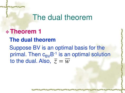 Ppt Duality Theory Powerpoint Presentation Free Download Id 1109364
