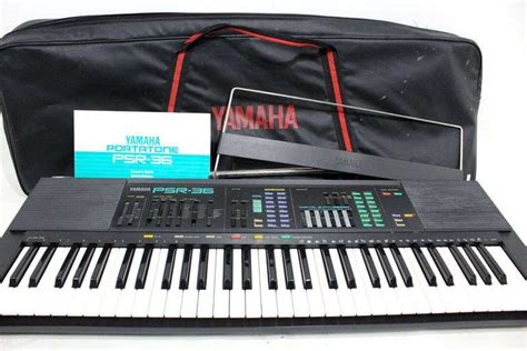 Vintage Yamaha Psr 36 Midi Fm 1988 Portable Synthesizer Keyboard 61 Keys Bunting Online Auctions