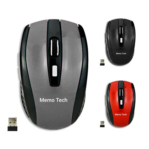 Memo Tech Wireless Mouse Gray Electronics