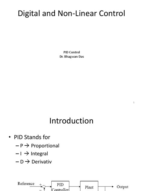 Design and Tuning of PID Controllers for Digital and Non-Linear Control Systems | PDF | Control ...