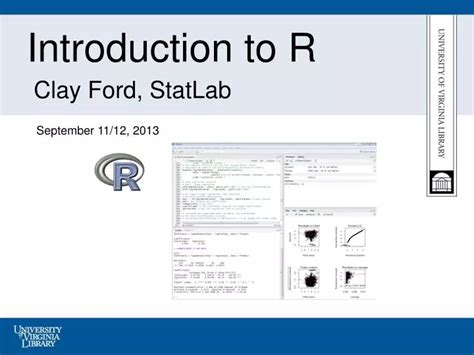 PPT Introduction To R PowerPoint Presentation Free Download ID 1839338