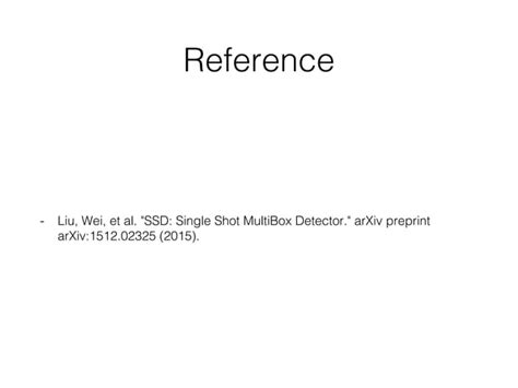 Single Shot Multibox Detector Ppt