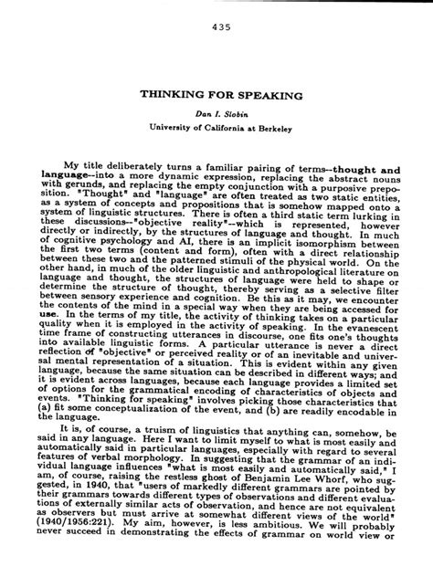 Slobin 1987 Thinking Pdf