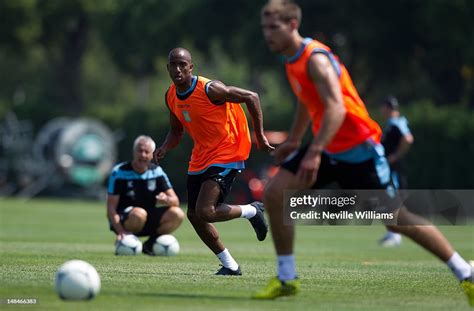 Fabian Delph Of Aston Villa In Action During A Aston Villa Training
