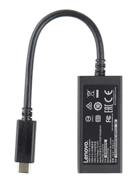 Adapter Lenovo Usb C To Vga Usbc Vga Przej Ci Wka Oficjalne Archiwum Allegro