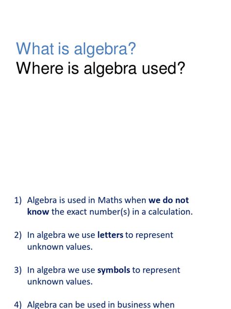 algebra part 1 pdf