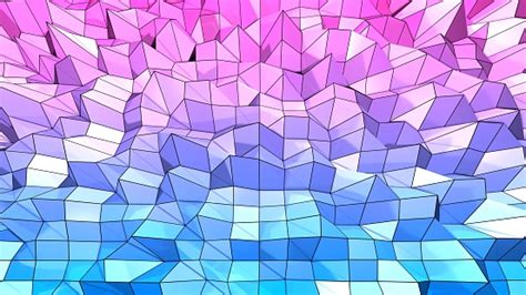 낮은 폴 리 현대 그라데이션 색상으로 추상적인 배경입니다 레드 블루 3 차원 표면입니다 V16 결정체에 대한 스톡 사진 및 기타 이미지 Istock