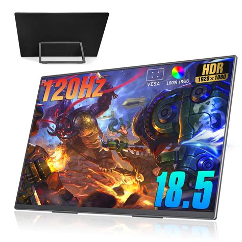 Portable Monitor 18 5 Inch 120 Hz 1080p 100 Srgb Fhd Hdr Usb Hdmi With Vesa Ultra Slim Portable