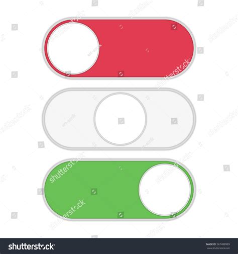Toggle Switch Icon On Off Position Stock Vector Royalty Free 567488989