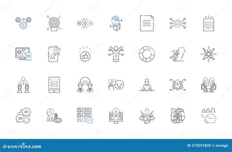 Ally Partnerships Line Icons Collection Collaboration Support Solidarity Mutualism