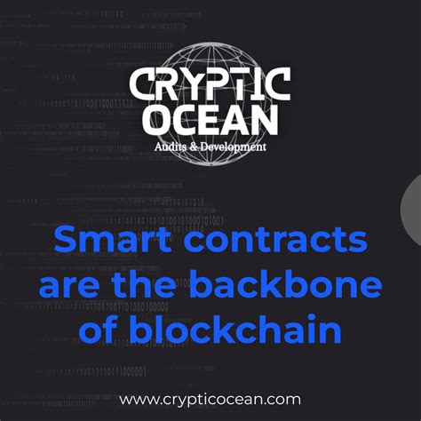 Crypticocean On Linkedin Smart Contracts Are The Backbone Of Blockchain Cryptic Ocean Blockchain
