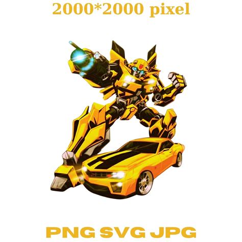 Transformars Bumble Bee Png Svg  Download Etsy Uk