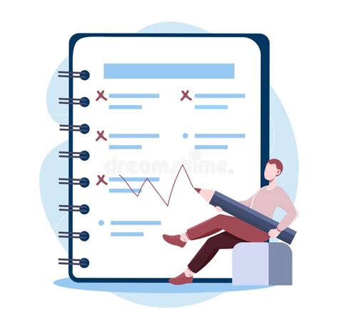 Business Analysis Checklist Concept Vector Illustration Stock Vector