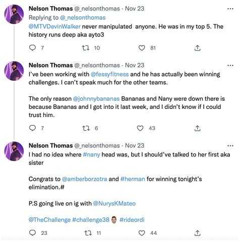 Nelson Explain Why Devin Didnt Manipulate Him Stop Being Polite