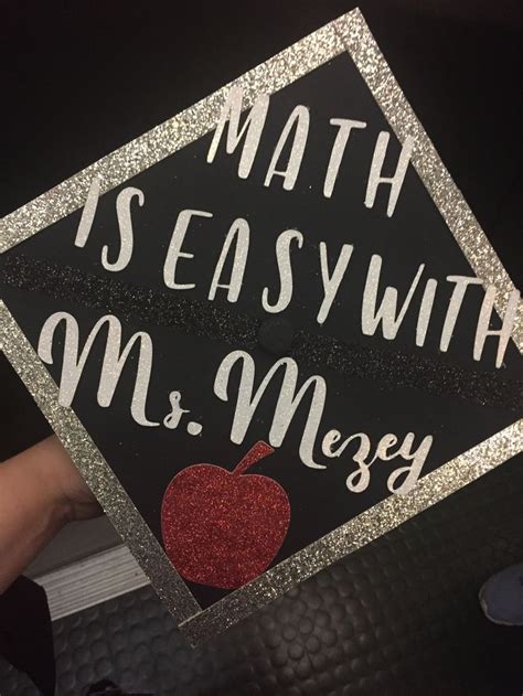 Math Is Easy With Ms Grad Cap Teacher Graduation Cap Graduation