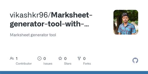 Github Vikashkr96marksheet Generator Tool With Python Marksheet