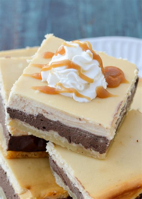 Keto Caramel Mocha Cheesecake Bars Maebells