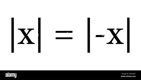 Absolute Value Of Real Number Absolute Value Equations Of X In Mathematics Stock Vector Image
