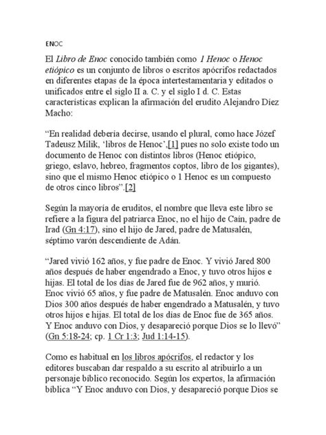 Enoc Pdf Libro De Enoc Biblia