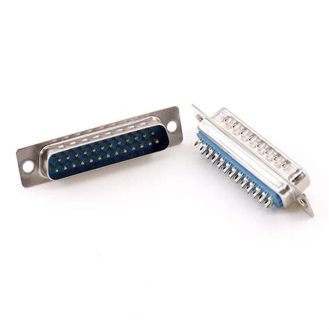 5pcs rs232 db9 db15 db25 db37 solder type connector dip straight mount