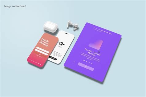 premium psd pop style ui and ux screen app mockup