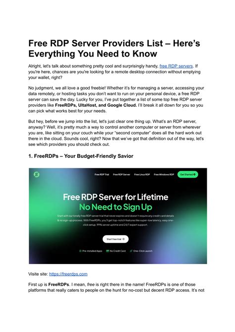 PPT Best Free RDP Server Providers For Lifetime PowerPoint Presentation ID 13955702