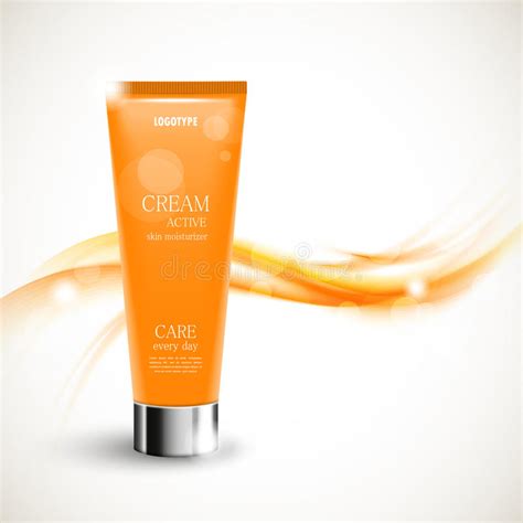 Skin Moisturizer Cosmetic Design Template Stock Vector Illustration