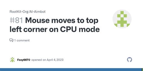 mouse moves to top left corner on cpu mode · issue 81 · rootkit org ai