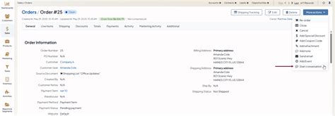 Manage Conversations In The Back Office Orocommerce Orocrm And Oroplatform Documentation
