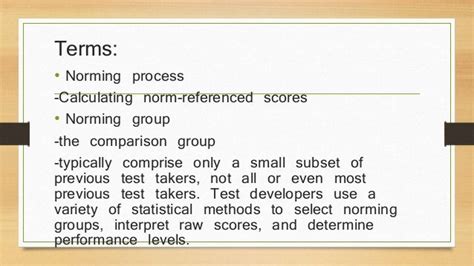 Norm Referenced Assessment