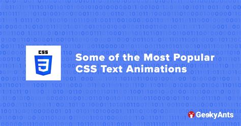 Some Of The Most Popular Css Text Animations
