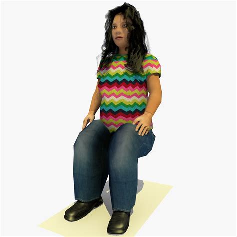 아프리카 여자 서 낮은 폴 리 조 안 나 3d 모델 6 C4d 3ds Free3d