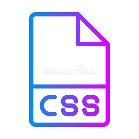 Css File Type Document Files Dynamic Gradient Icons For Programming