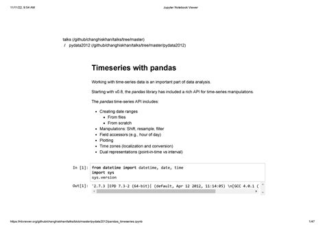 Jupyter Notebook Viewer Talks Github Changhiskhan Talks Tree Master Pydata Studocu