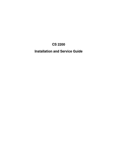 Sm762 Cs 2200 Installationservice Ed06 En 8 Pdf Radiography X Ray