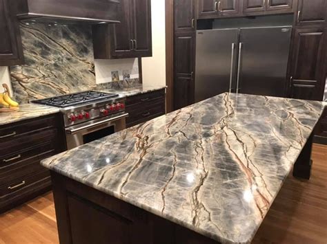 Tempest Blue Natural Quartzite Slabs And Countertops Global Stone