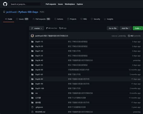 Github标星过万，python新手100天学习计划。 Springsnow 博客园
