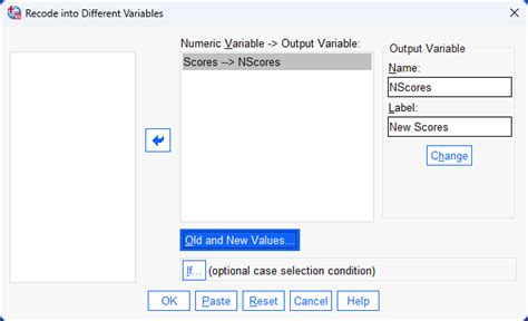 Recoding Variables In Spss Statistics Recoding A Given Range Laerd Statistics