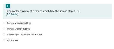 Solved Which Of The Following Is True About Binary Trees Chegg