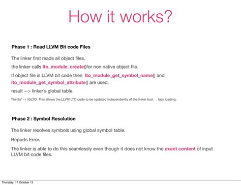 An Overview Of Llvm Link Time Optimization Pdf