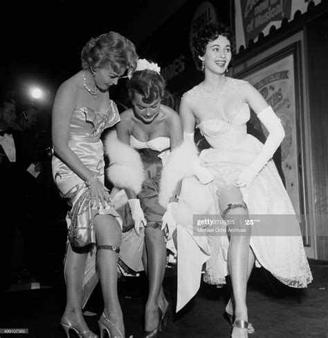 Actress Zsa Zsa Gabor With Terry Moore And Marla English As They Show