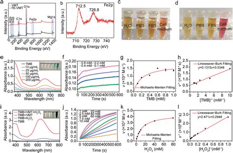 Catalytic Performances Of Vmt‐pvp Nanosheets A Xps Spectra Of Te‐vmt Download Scientific