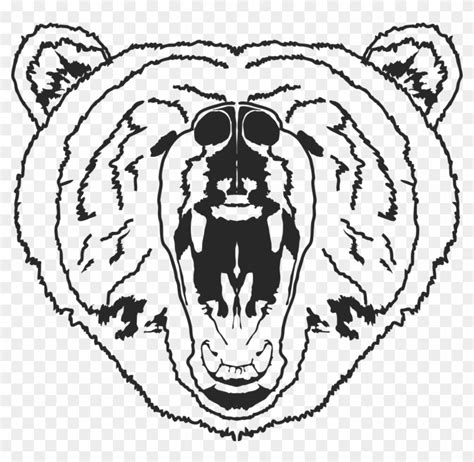 Bear Outline Drawing