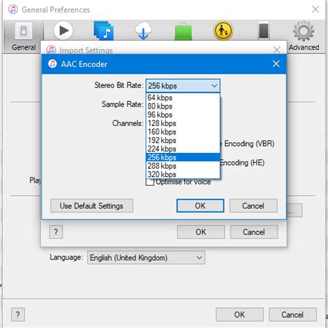 m4a aac export does not honor the user s quality settings for bit
