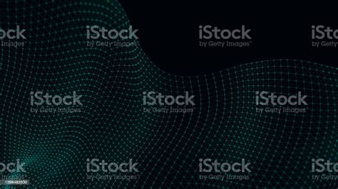 인터레이스 포인트와 라인의 물결 추상적 배경입니다 과학3d 렌더링을 위한 기술 스타일 계획에 대한 스톡 사진 및 기타 이미지 Istock