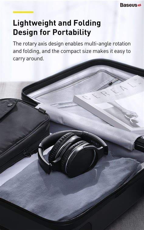 Tai nghe chụp tai không dây Baseus Encok Wireless headphone D02 Pro