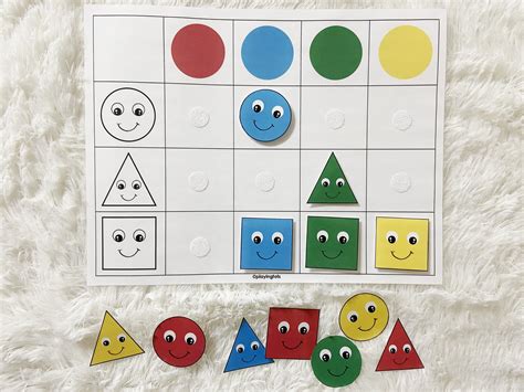 LIST OF PAGES Includes Activity Sheets Shapes Sort By Colors Shapes Sort By Size Play