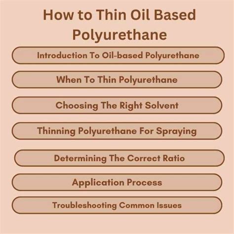 How To Thin Oil Based Polyurethane Easy Steps And Tips