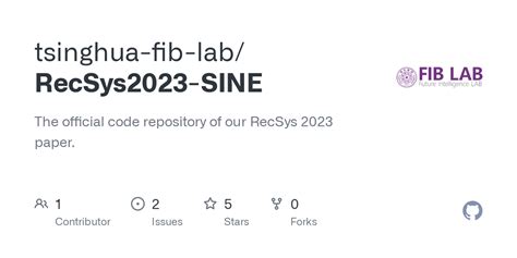 GitHub Tsinghua Fib Lab RecSys SINE The Official Code Repository Of Our RecSys Paper